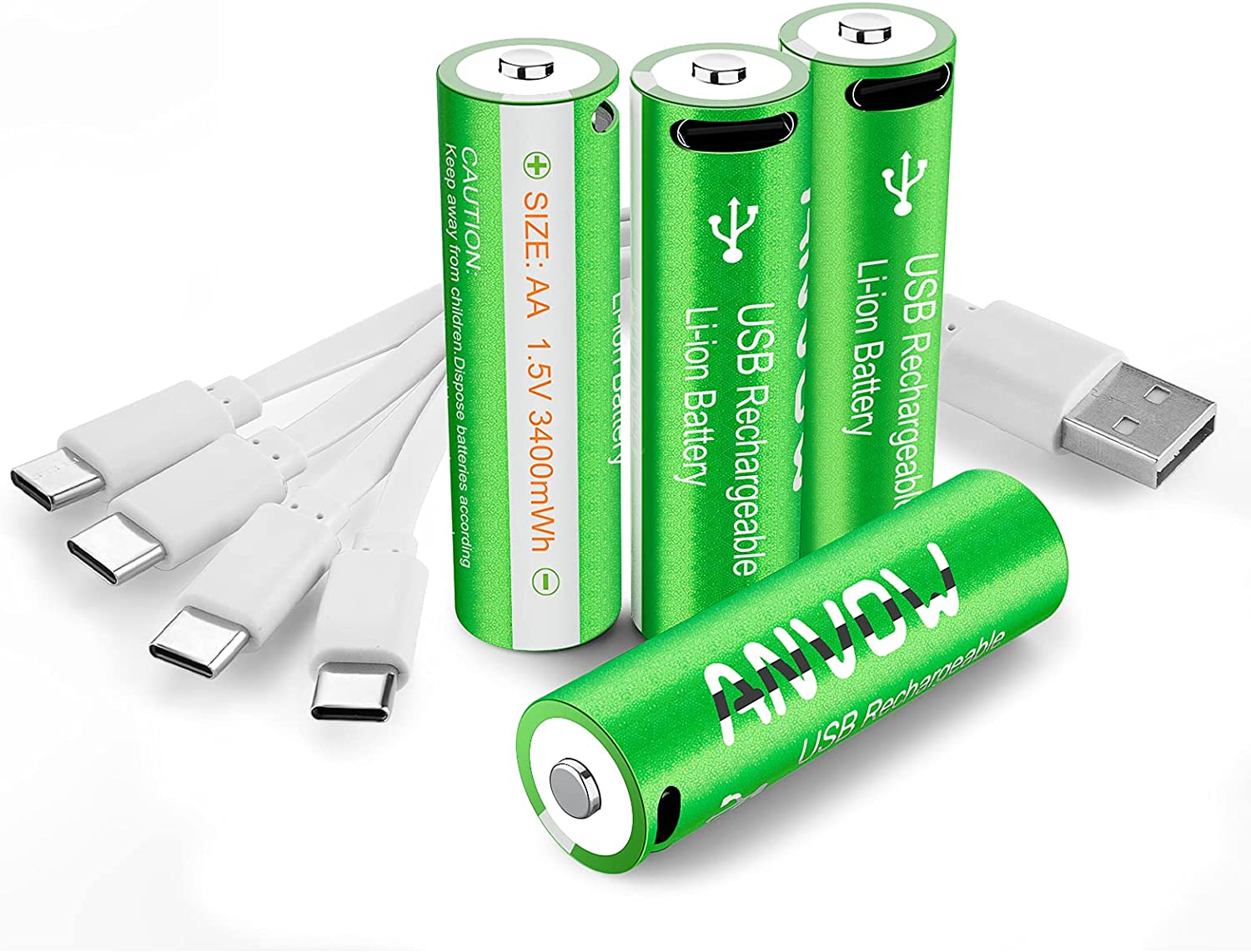 USB Rechargeable Battery Wide Gadgets